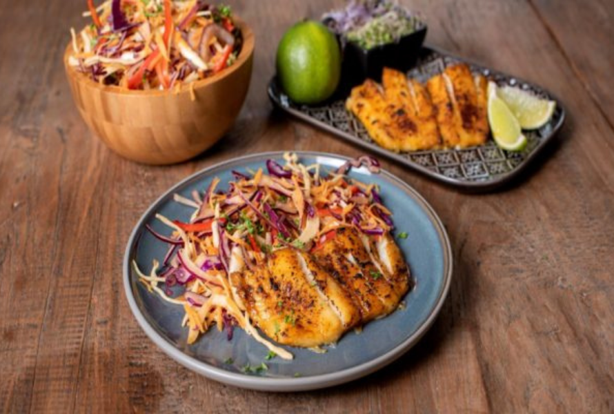 Heilbot recept, bereiding op Oosterse wijze met koolsalade - Visrecepten