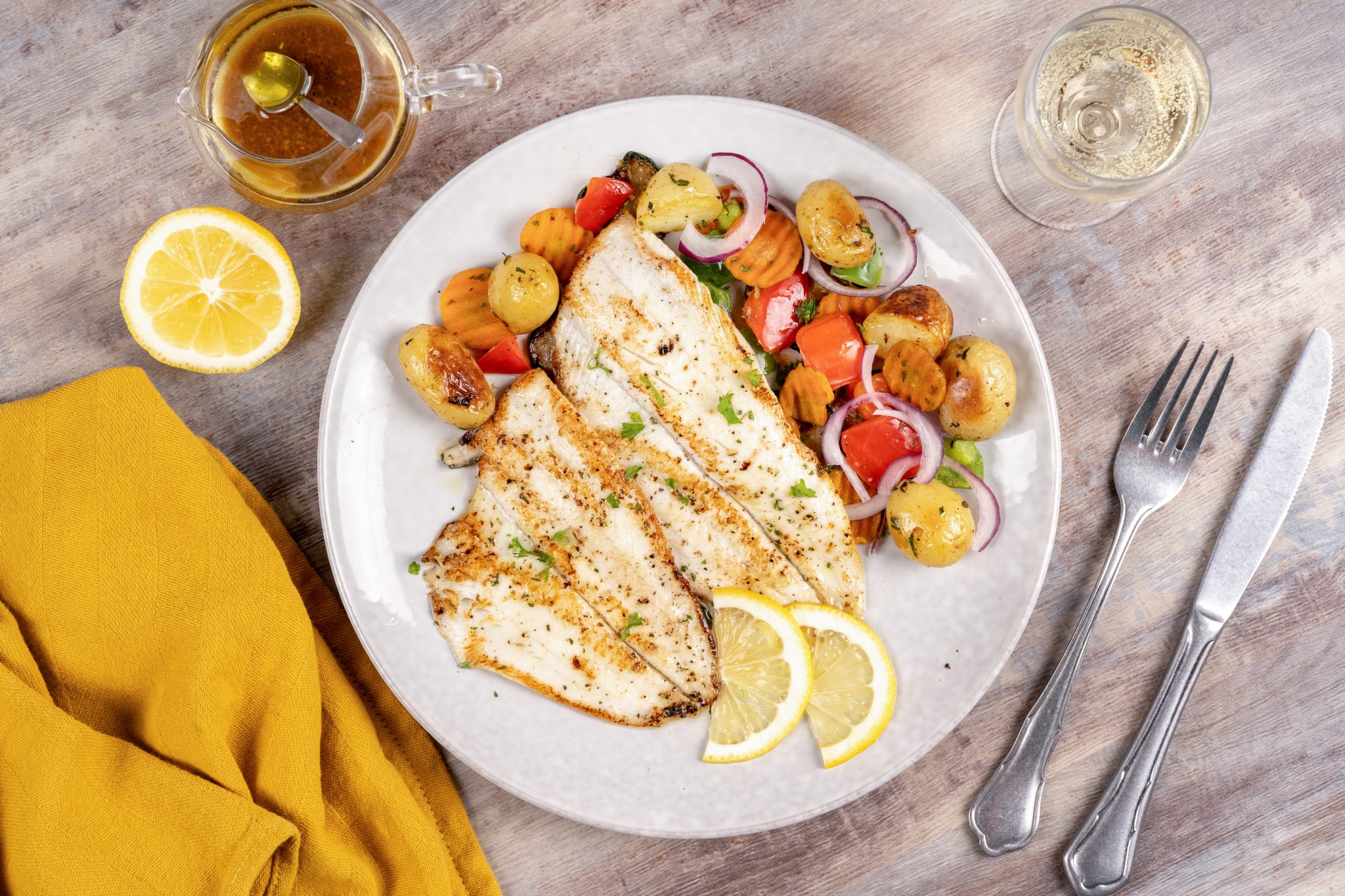 Scharfilet met Provençaalse groente - Freshly Fish
